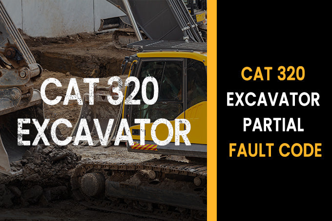 Código de falha parcial da escavadeira Cat 320