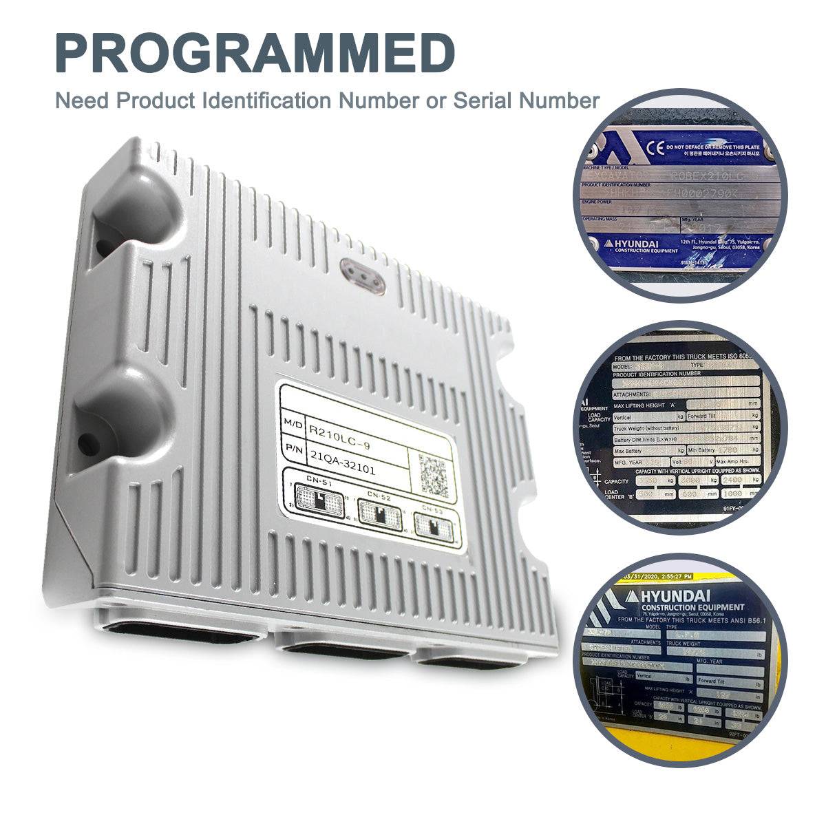 21qa-32101 ECU MCU CPU Controller para Hyundai R360LC9 Excavador – Sinocmp