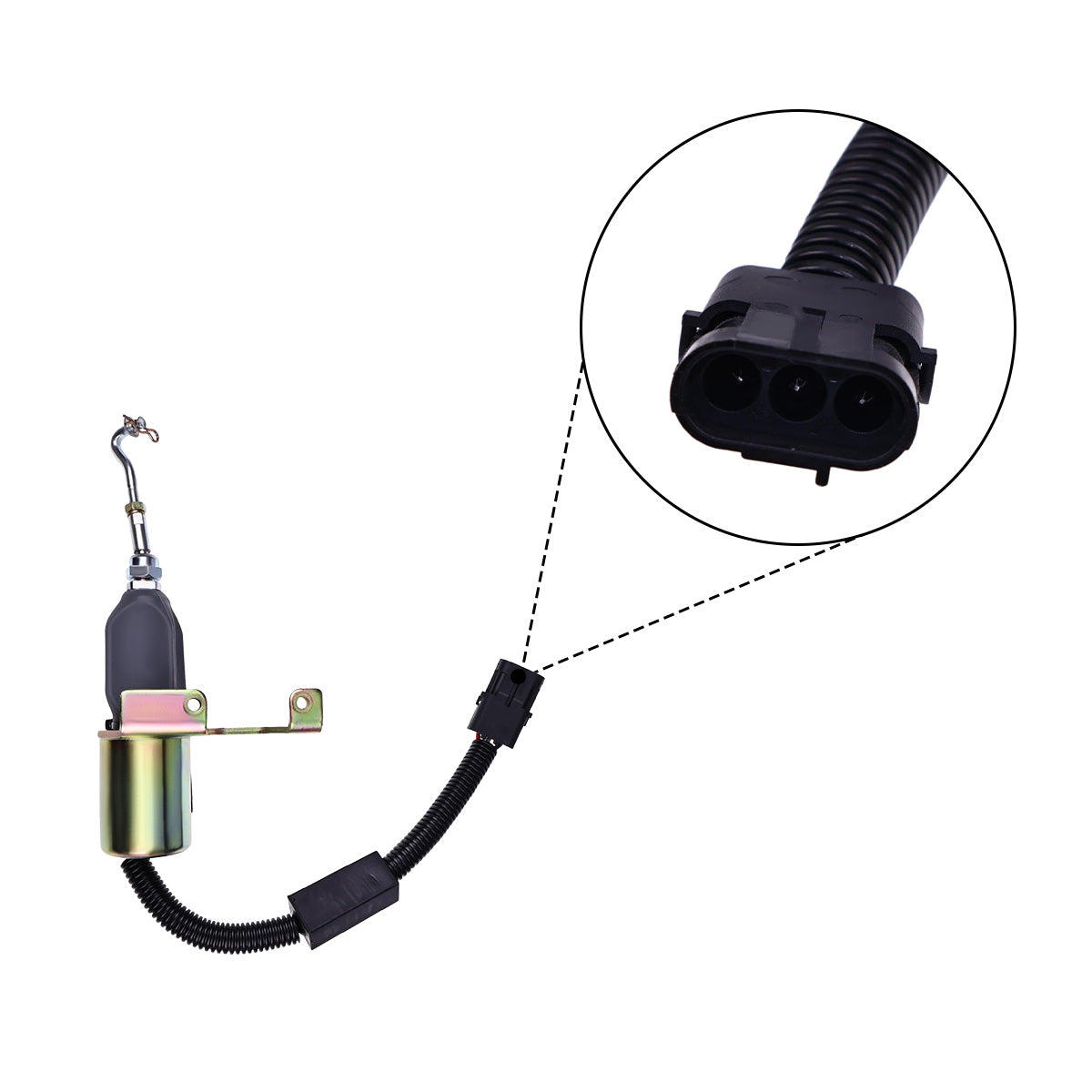 4942879 D59-002-01A 5295567 Shutoff Stop Solenoid Valve 24V for Cummin