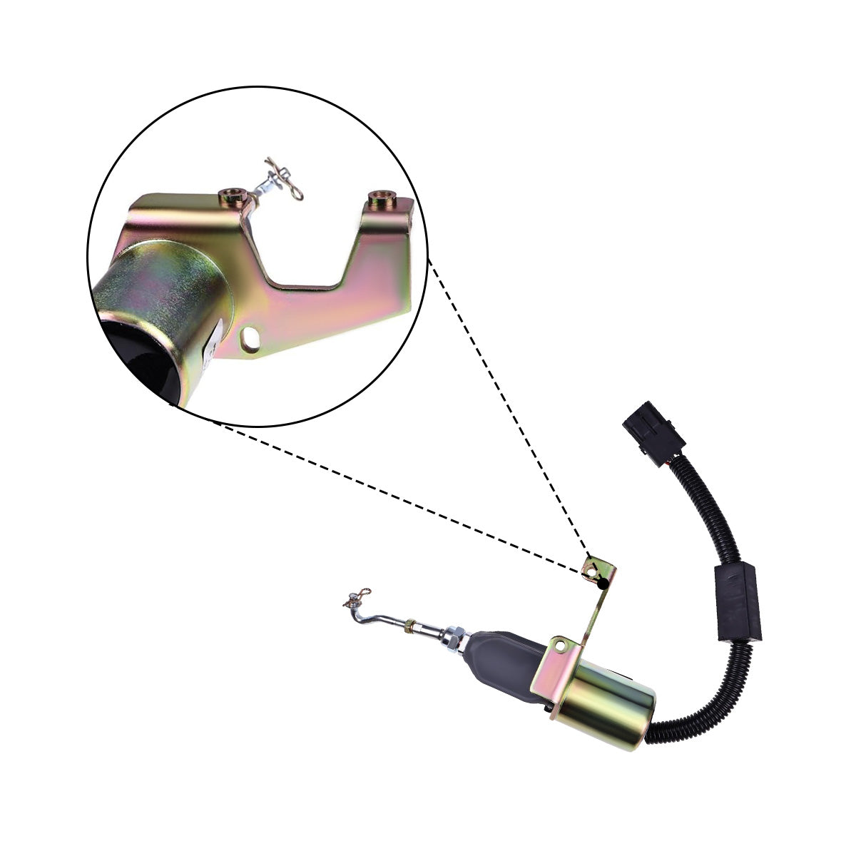 4942879 D59-002-01A 5295567 Shutoff Stop Solenoid Valve 24V for Cummin