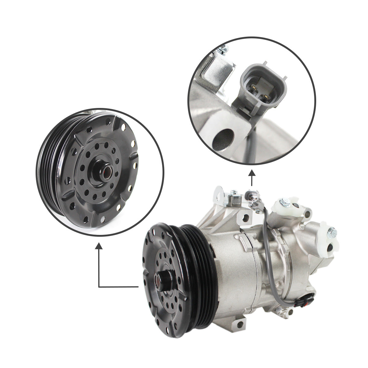 4PK A/C Compressor 88310-52551 88310-52320 For Toyota yaris Vitz Sienta Scion XA – Sinocmp