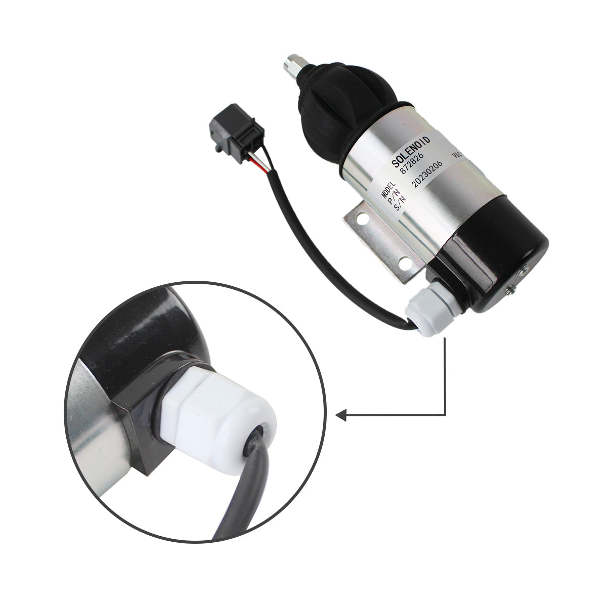 872826 Stop Solenoid Valve 12V for Volvo Penta TAMD61A Perkins