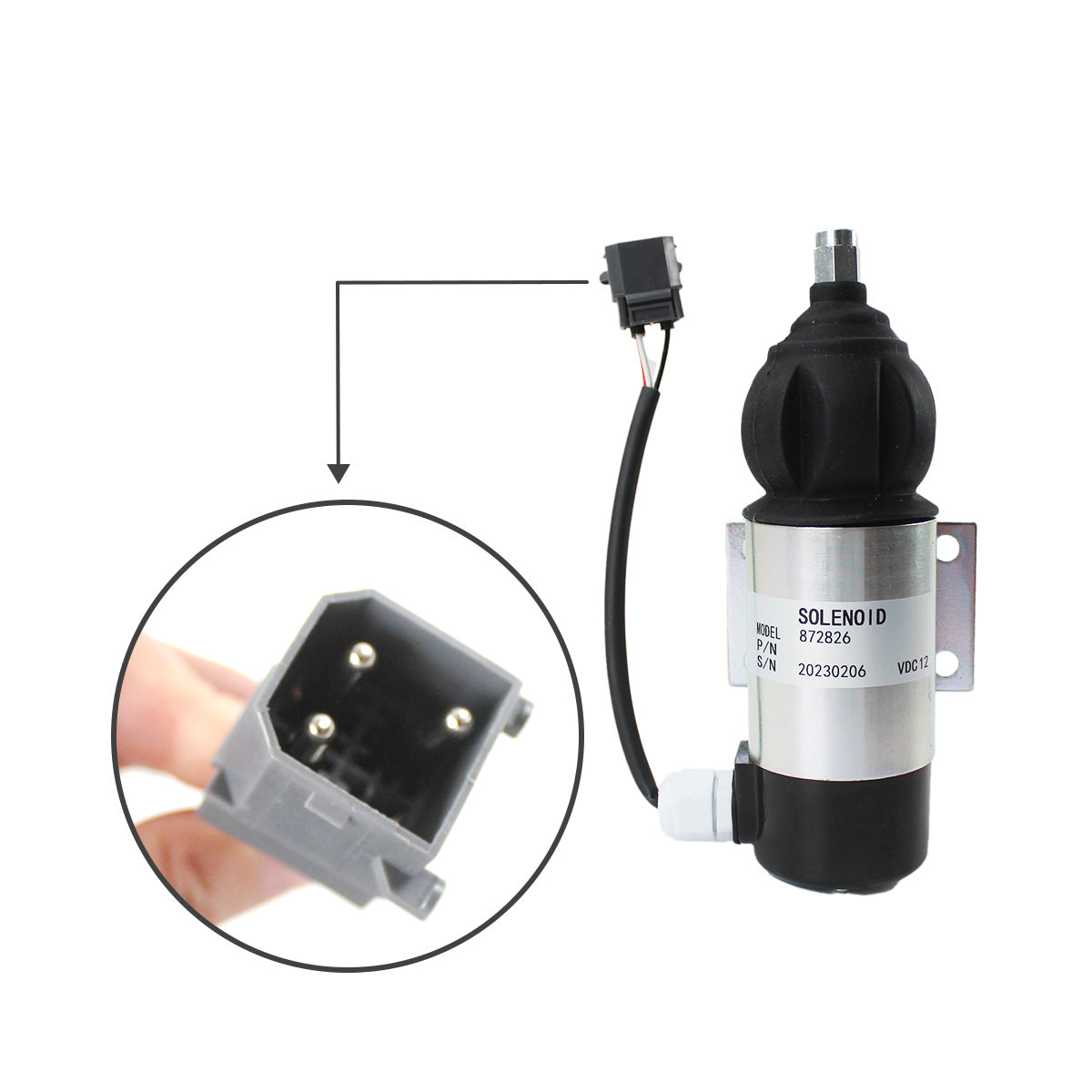 872826 Stop Solenoid Valve 12V for Volvo Penta TAMD61A Perkins