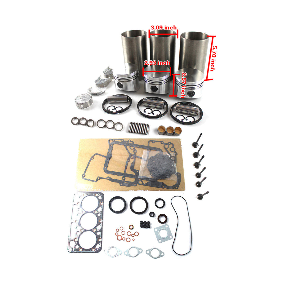 D950 D950BH D950B Engine Overhaul Rebuild Kit for Kubota Engine KH41 K