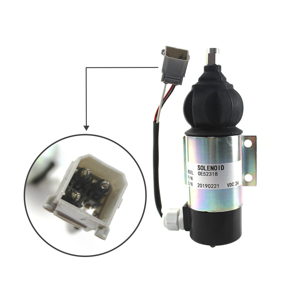 OE52318 24V Shutdown Solenoid Stop Solenoid for Volvo Penta 872825 873