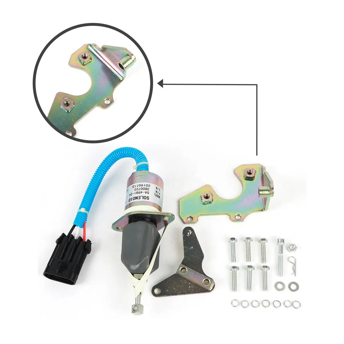 SA-4981-24 24V Fuel Shut Off Solenoid for Cummins Diesel Engine