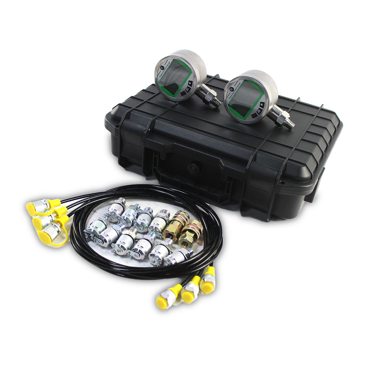 Hydraulic Digital Pressure Test Kit 2 Gauges 70MPA*2